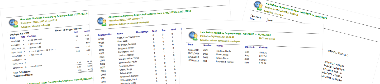 CS Time Features - Time and Attendance